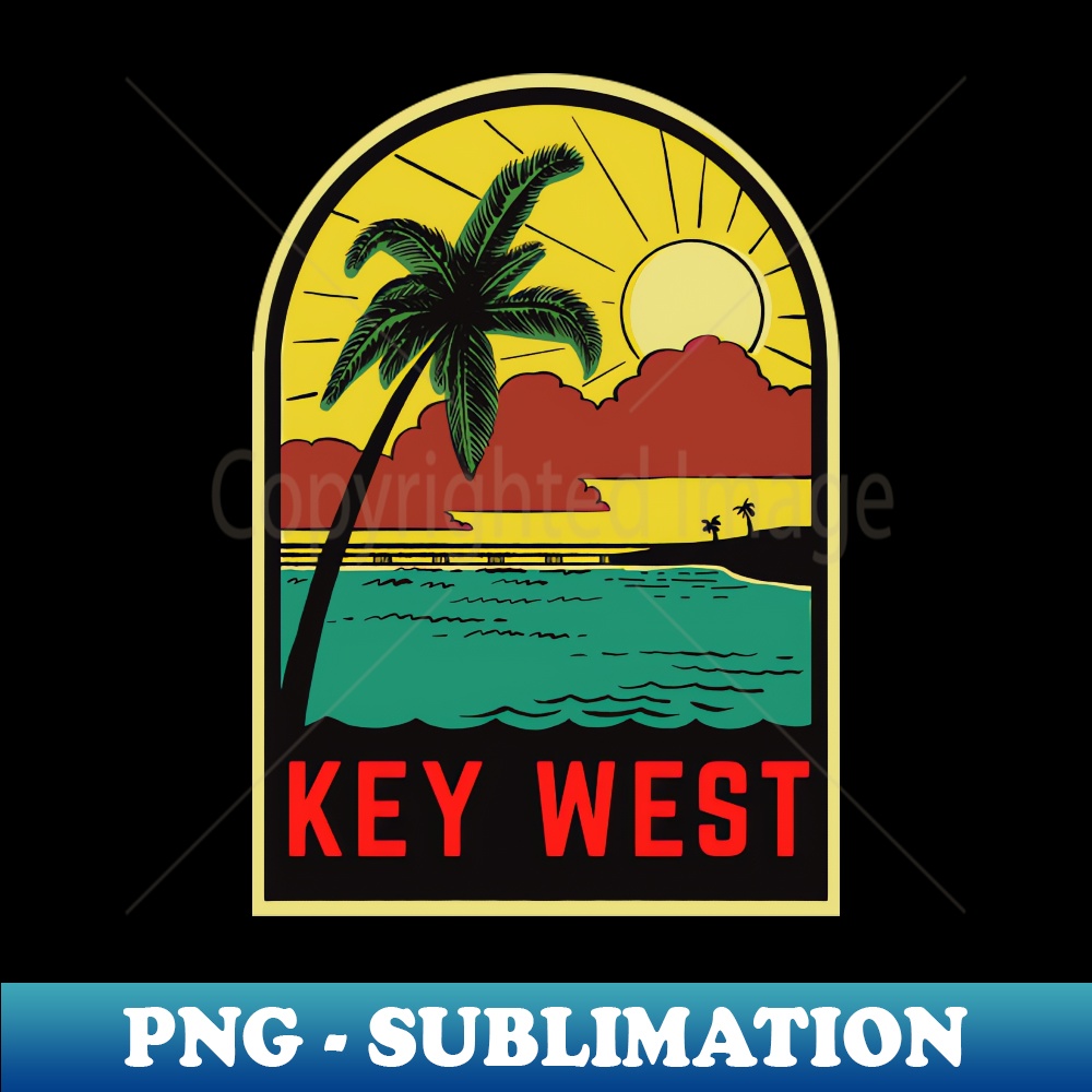 Key West Florida Vintage - PNG Transparent Sublimation Desig | Inspire ...