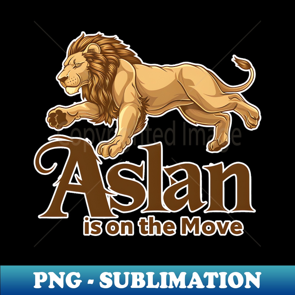 Aslan the Lion is on the Move - Exclusive Sublimation Digita | Inspire ...