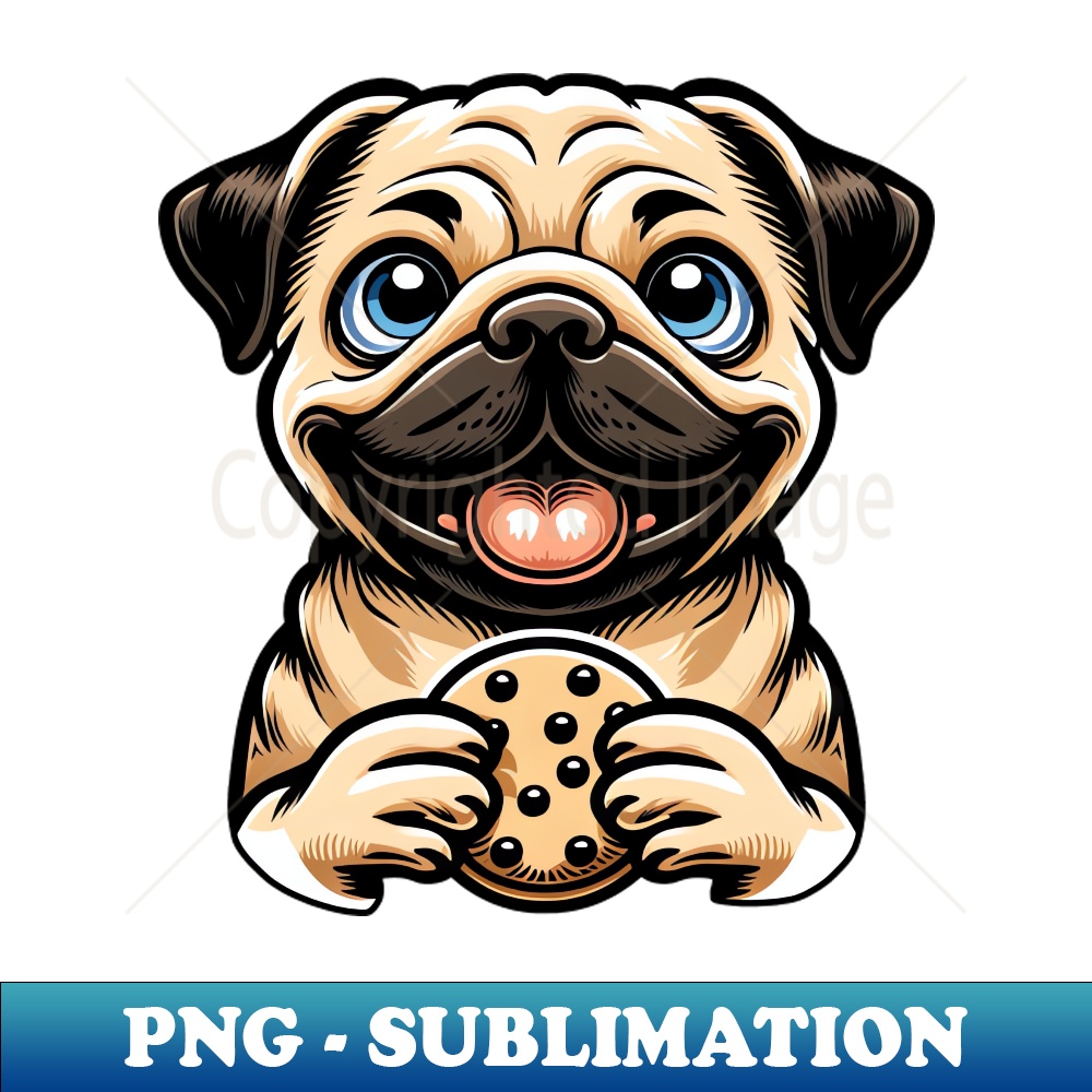 Pug with Cookies Cartoon Sweet Temptation - PNG Transparent | Inspire ...