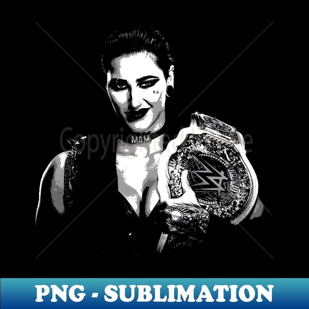 rhea ripley black and white vintage art - Modern Sublimation | Inspire ...