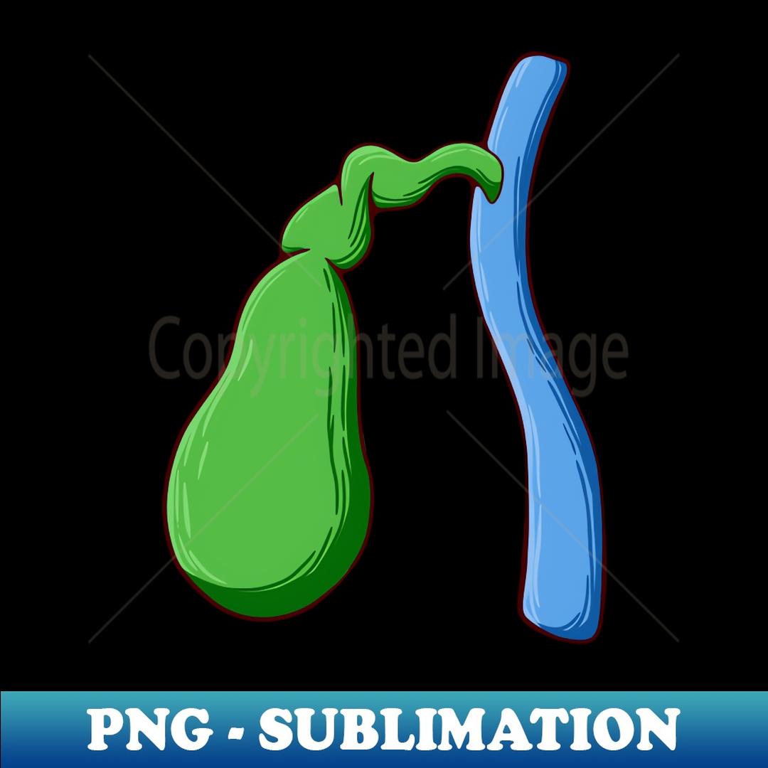 The gallbladder - PNG Transparent Sublimation Design - Inspire Uplift
