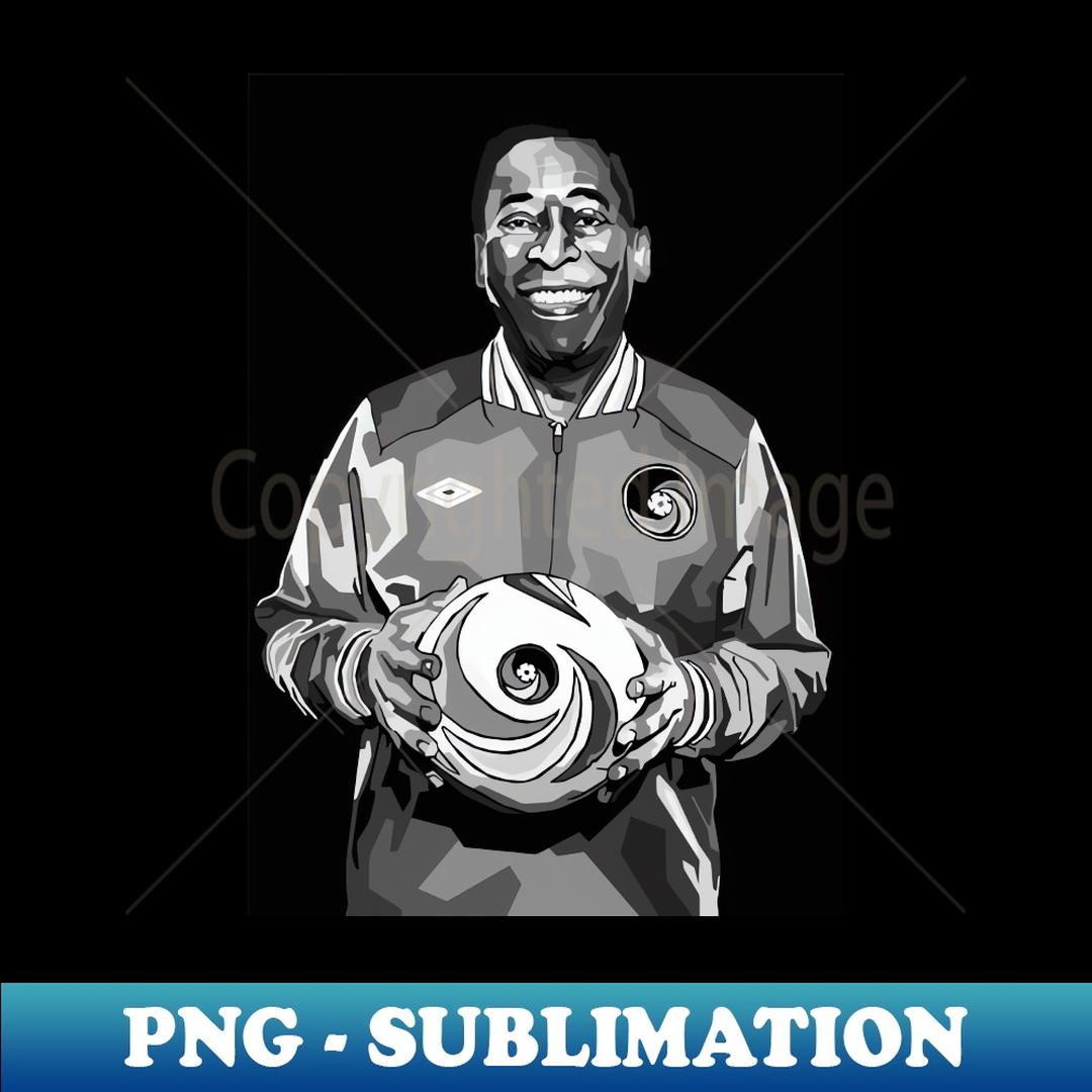 Pele Legendary Berazil Black And White Art - PNG Transparent | Inspire ...