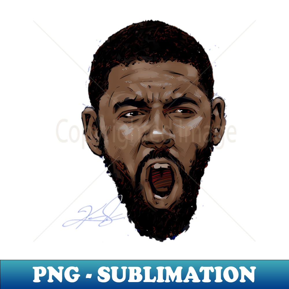 Kyrie Irving Dallas Scream - Signature Sublimation PNG File - Inspire ...