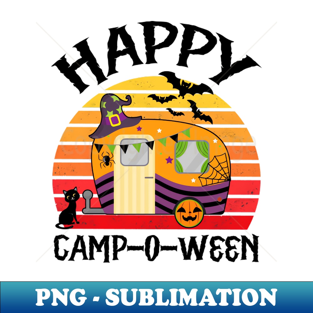 Happy Campoween, Spooky Halloween Camper - Decorative Sublim | Inspire ...