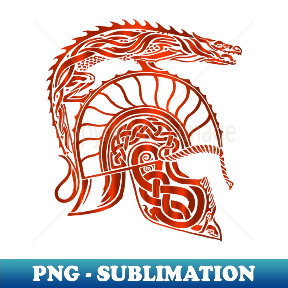 Red Spartan Dragon Helmet Gladiator Design - High-Resolution | Inspire ...