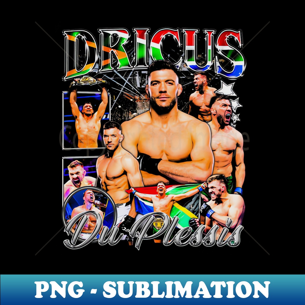 Dricus Du Plessis Vintage Bootleg - Unique Sublimation PNG D | Inspire ...