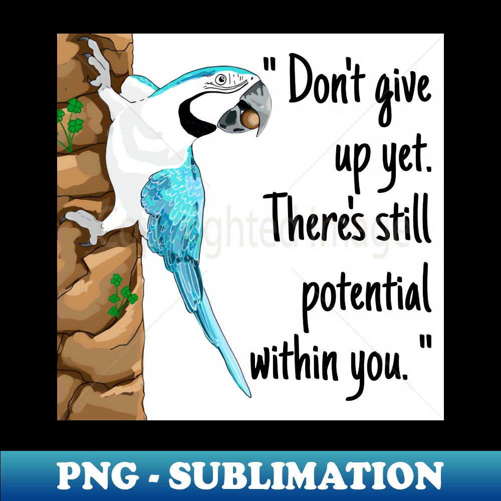 macaw parrot 'Don't give up yet. There's still potential wit | Inspire ...