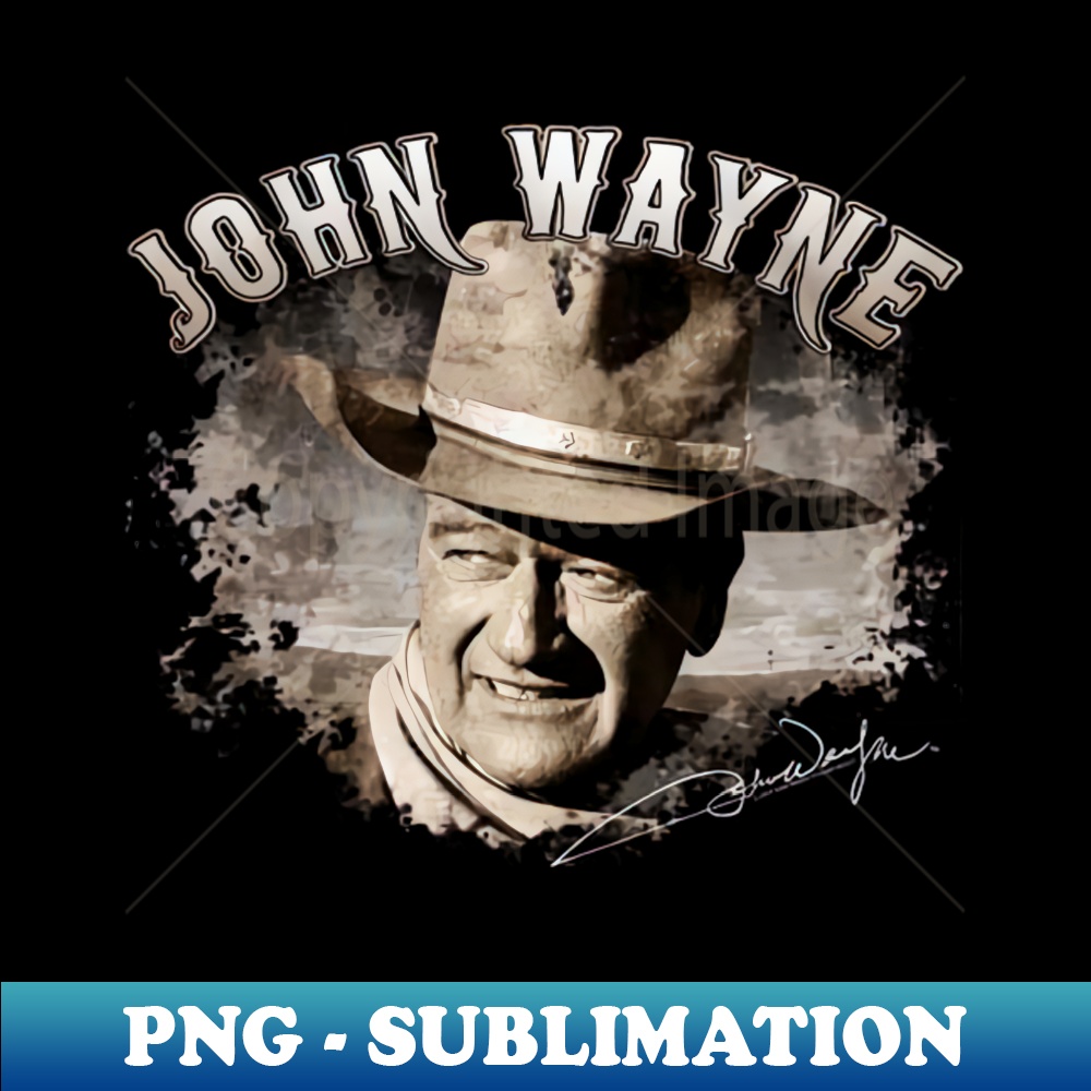 John Vintage Wayne gold - Unique Sublimation PNG Download | Inspire Uplift