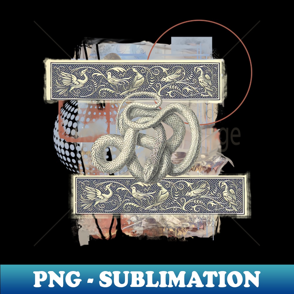 Snake Sigil - Vintage Sublimation PNG Download | Inspire Uplift