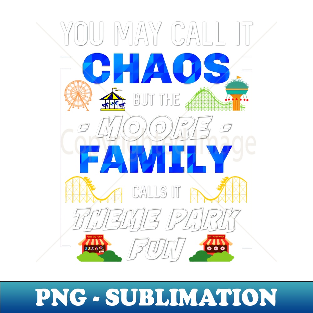 Funny Moore Family Theme Park Amusement Park Matching Fun - - Inspire ...