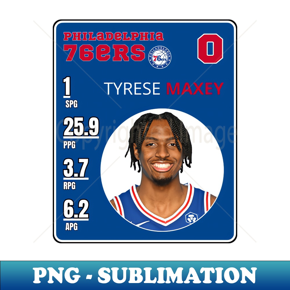 TYRESE MAXEY - Trendy Sublimation Digital Download | Inspire Uplift