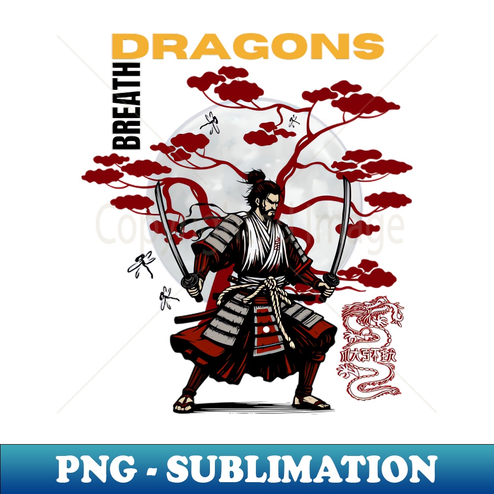 Dragons Breath Samurai Dragonfly Master - PNG Sublimation Di | Inspire ...