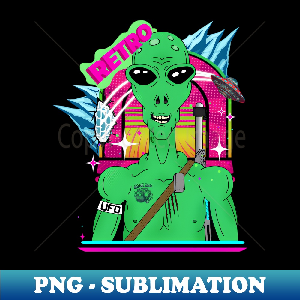 Retro Alien 'Hand Drawn Alien' - Special Edition Sublimation | Inspire ...