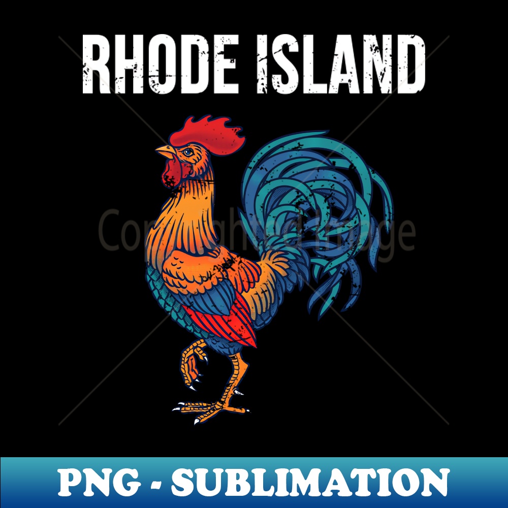 Rhode Island Red Rooster Vintage Design - PNG Transparent Su | Inspire ...