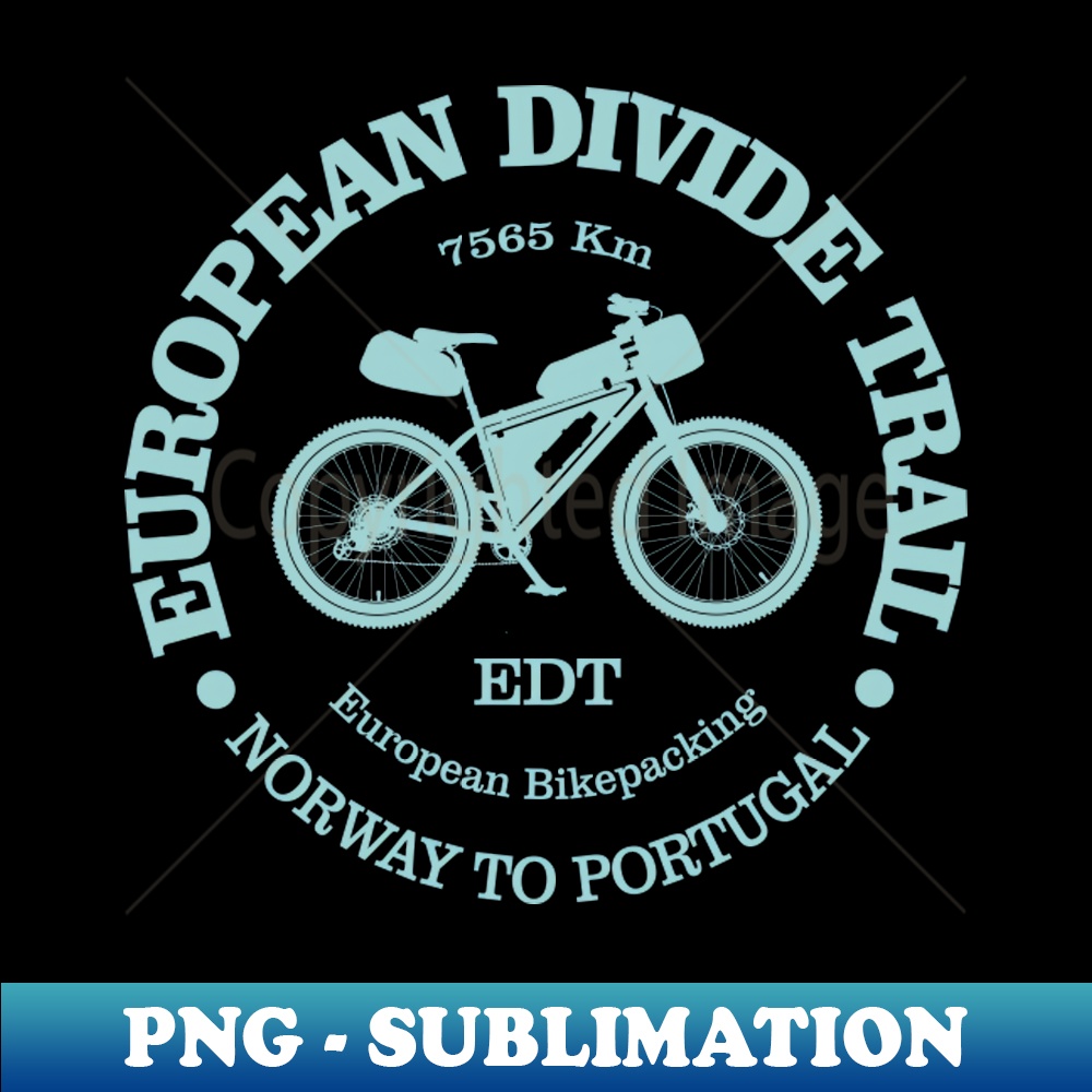 European Divide Trail (cycling) - Retro PNG Sublimation Digi | Inspire ...
