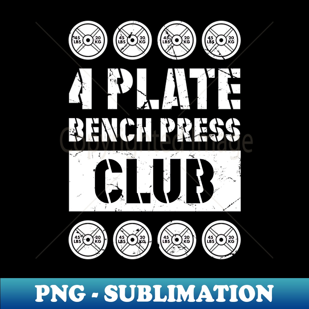 4 Plate Bench Press Club Powerlifting Weightlifting - Profes | Inspire ...