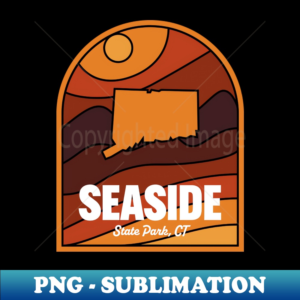 Seaside State Park Connecticut - PNG Transparent Sublimation - Inspire Uplift