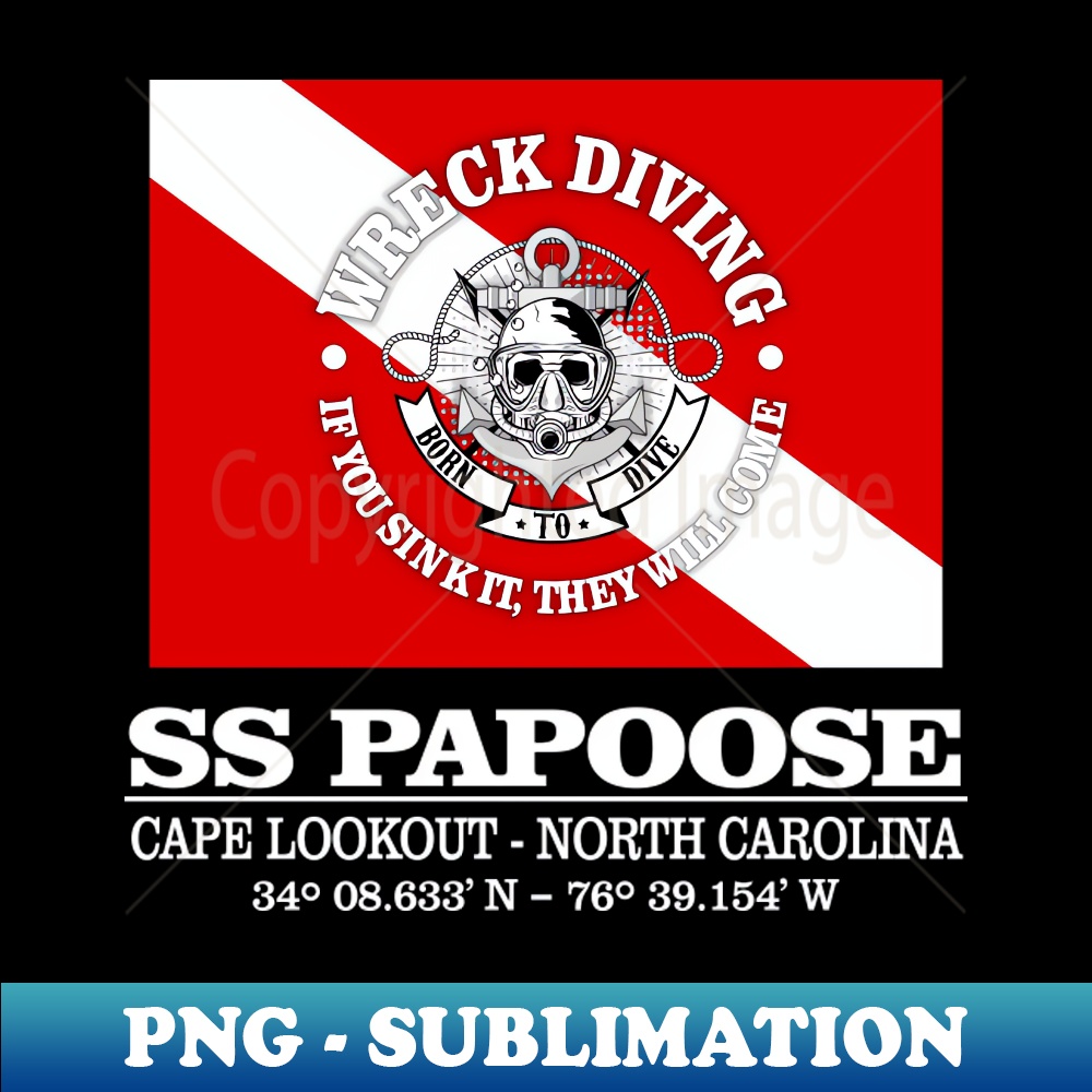 SS Papoose (wreck diving) - PNG Transparent Sublimation Desi | Inspire ...