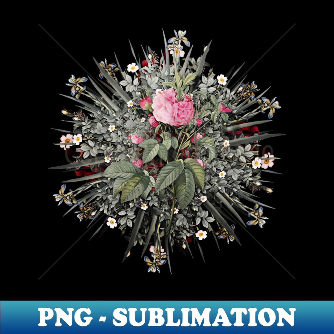 Vintage Pink Agatha Rose Flower Wreath - Aesthetic Sublimati | Inspire ...