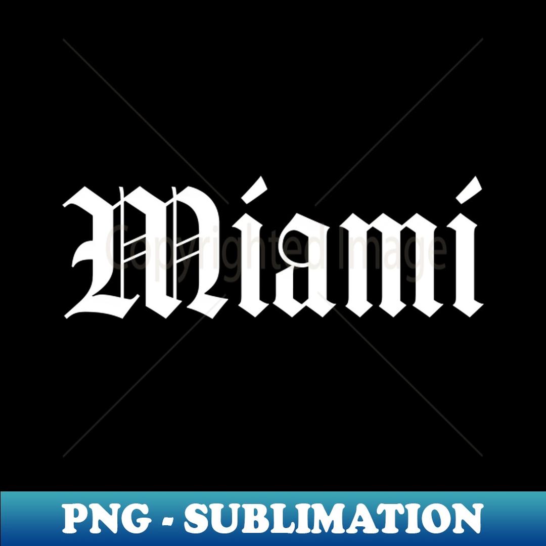 Miami Florida East Coast Script Gift - Decorative Sublimatio | Inspire ...