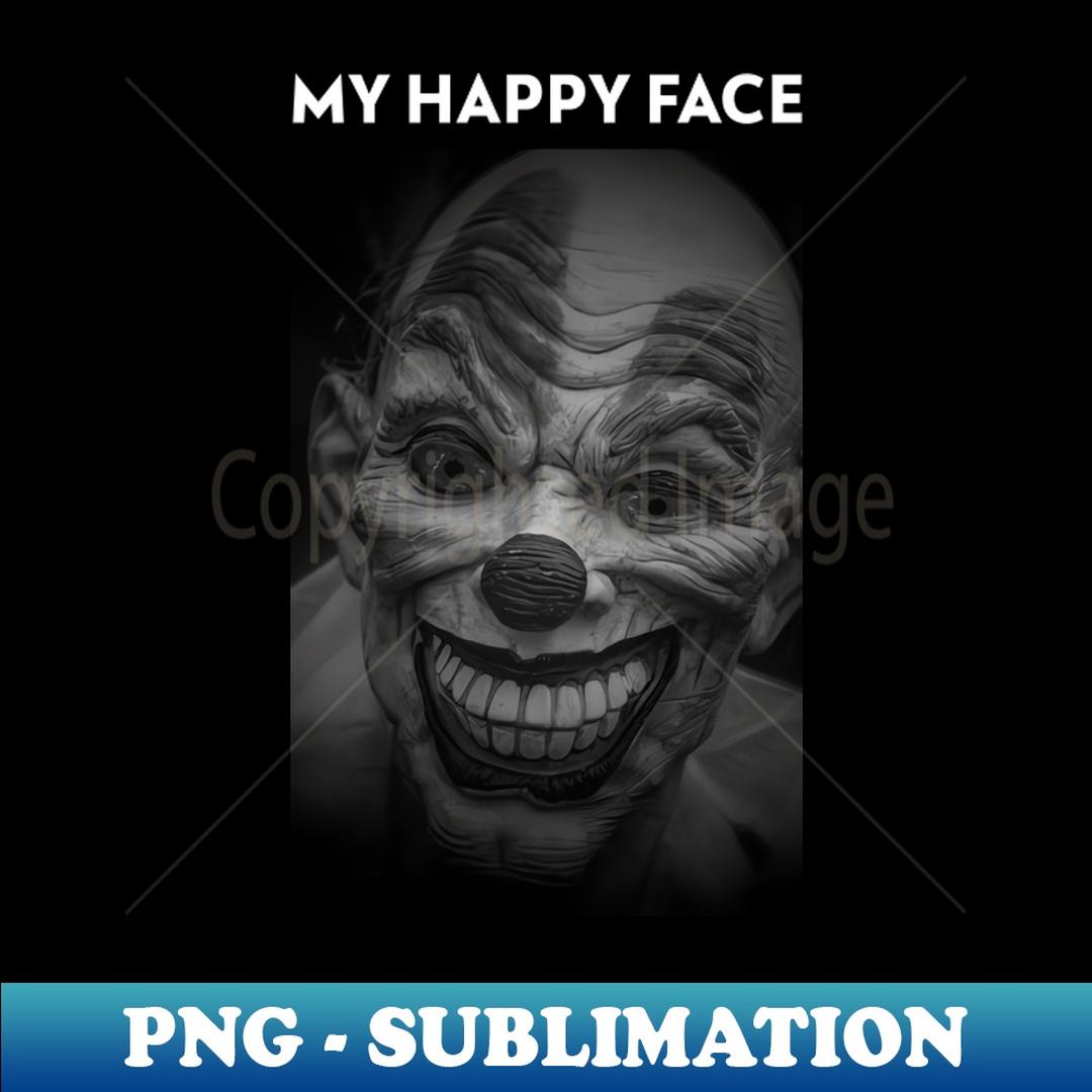 Clown Scary My Happy Face Horror Gift - Vintage Sublimation | Inspire ...