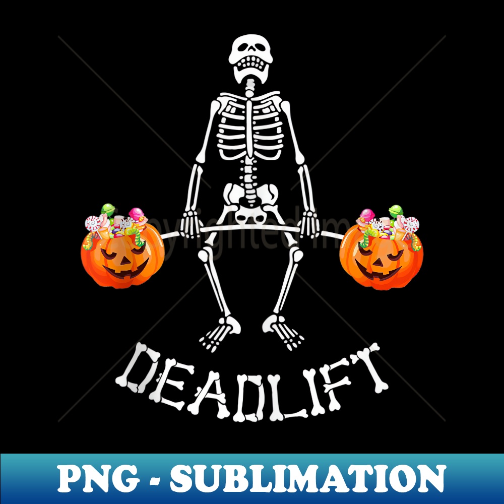 Skeleton Dead Lift Candy Buckets Gym Workout Halloween - Mod | Inspire ...