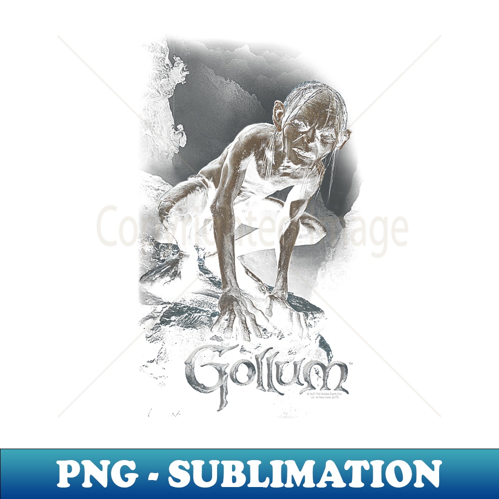 The Lord of the Rings Gollum - PNG Transparent Sublimation F | Inspire ...