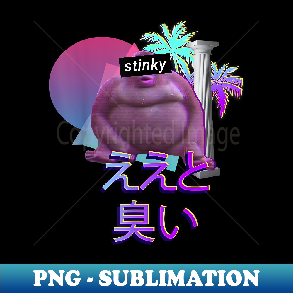 Uh Oh Stinky Poop Le Monke Aesthetics Vaporwave Meme - Exclu - Inspire ...