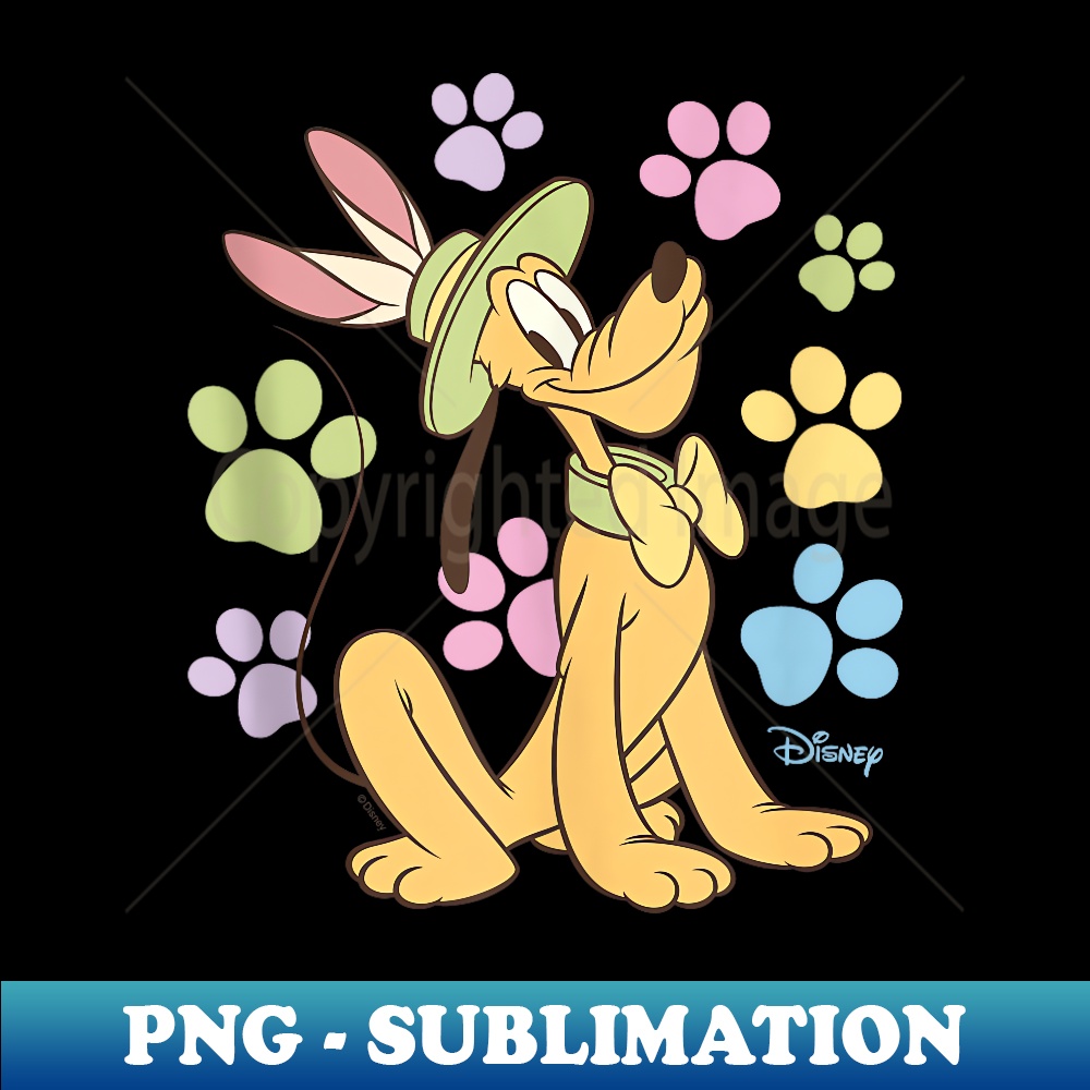 Pluto - Easter Rabbit Pastel Dog Paw Prints | Inspire Uplift