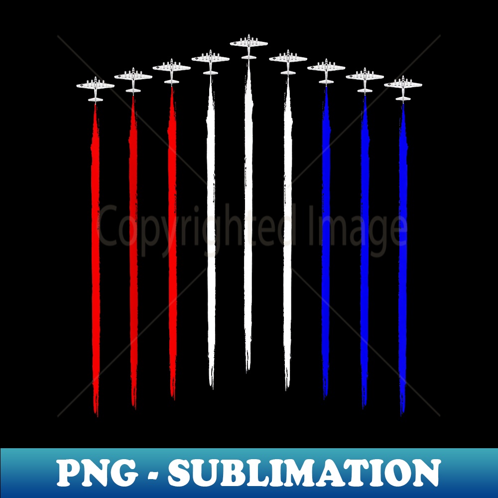 Vintage WW2 B-17 Flying Fortress Airplane Squadron Contrails | Inspire ...