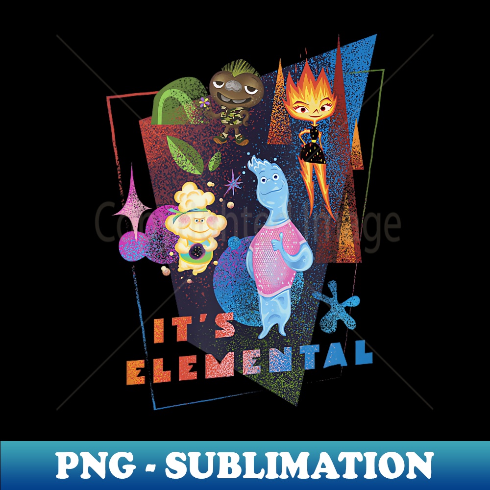 Disney Pixar Elemental It's Elemental 4 Elements Group Shot | Inspire ...