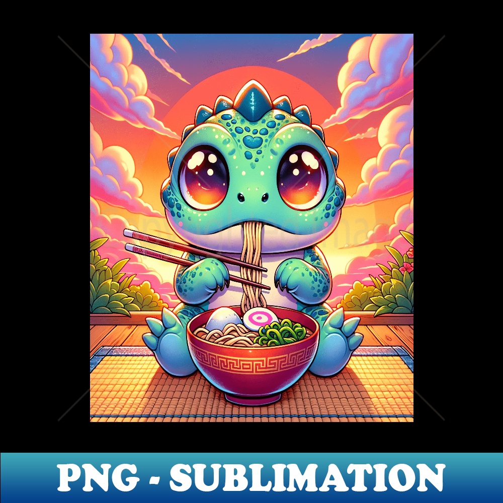 Kawaii Chibi Japanese Monster Kaiju Eating Ramen - PNG Trans | Inspire ...