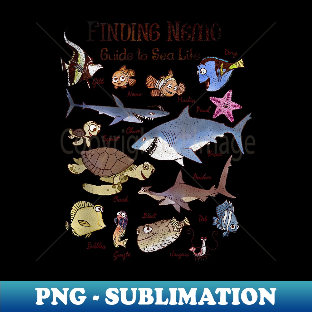 Disney Pixar Finding Nemo Guide To Sea Life - High-Resolutio | Inspire Uplift