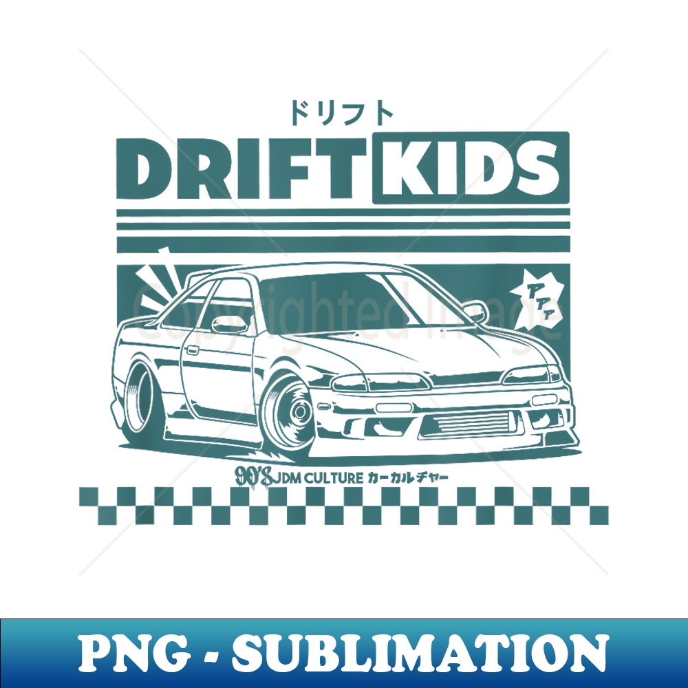 90s JDM NI 240 Drift Car Graphic - Instant PNG Sublimation D | Inspire ...