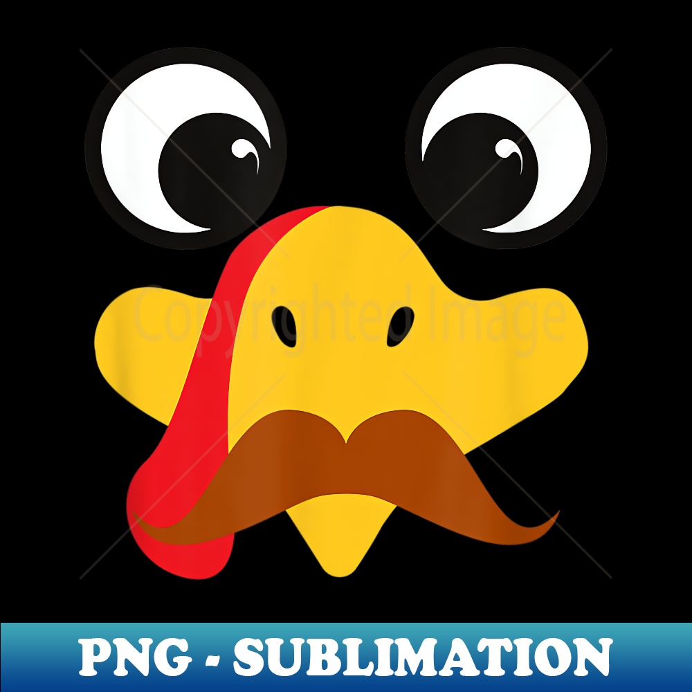 Funny Silly Turkey Face with mustache Thanksgiving Dinner - | Inspire ...