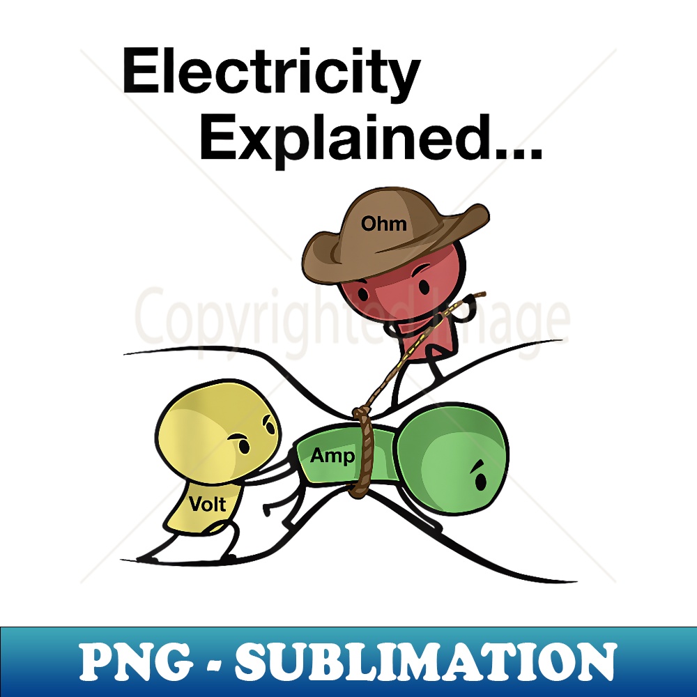 Ohm Volt Amp Electricity Explained Funny Electrician Nerd - | Inspire ...