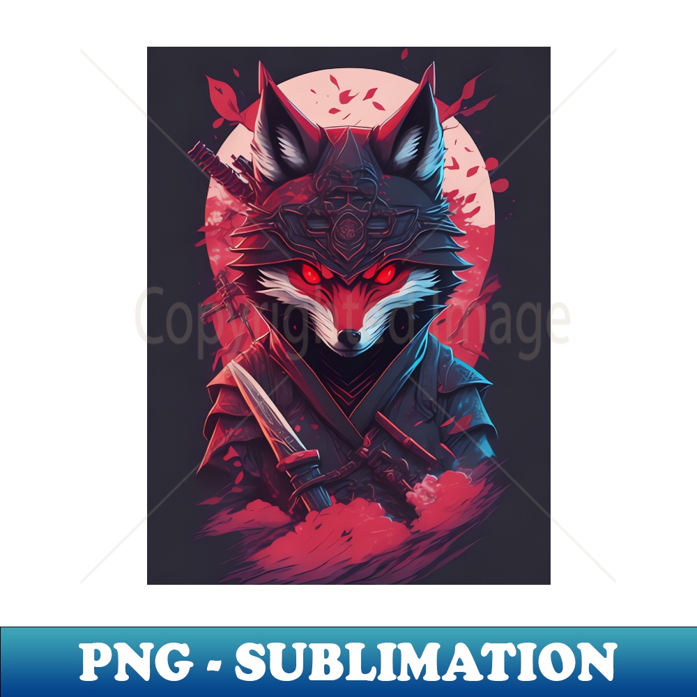 Evil Ninja Wolf - Stylish Sublimation Digital Download | Inspire Uplift
