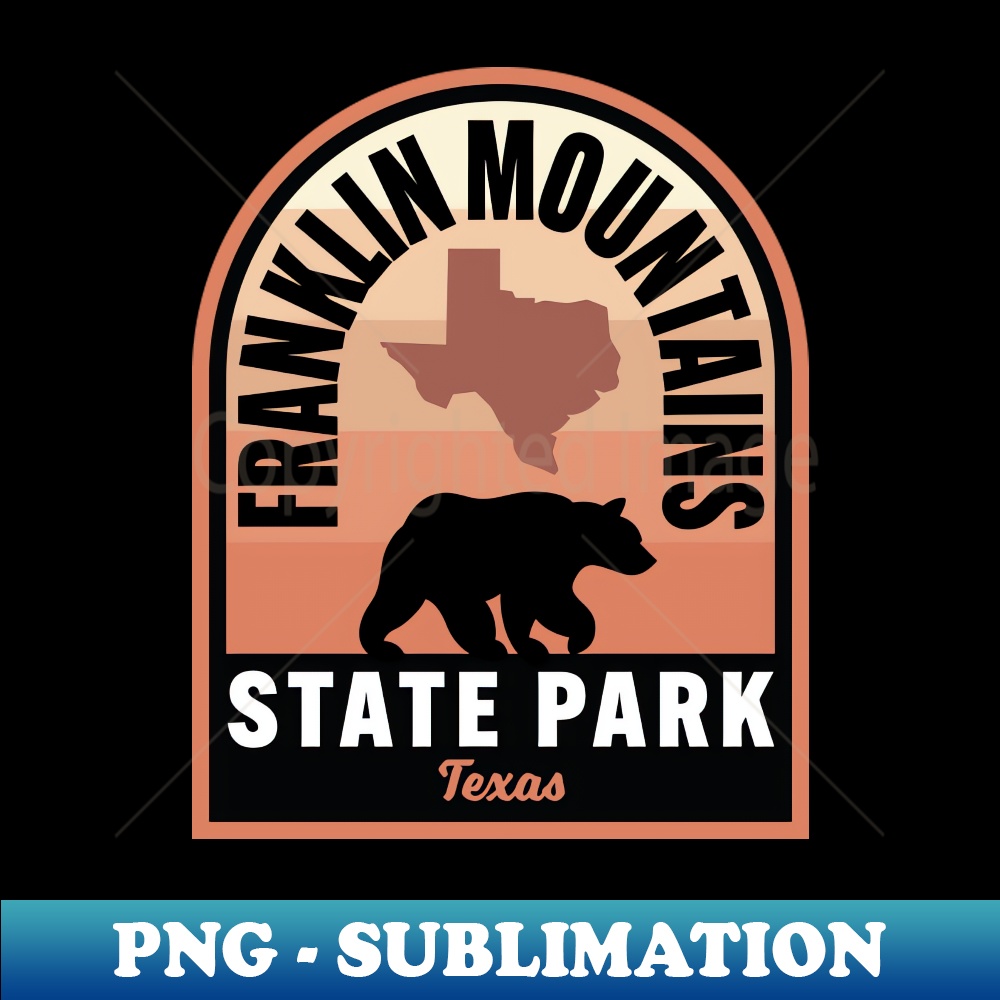 Franklin Mountains State Park TX Bear - Vintage Sublimation | Inspire Uplift