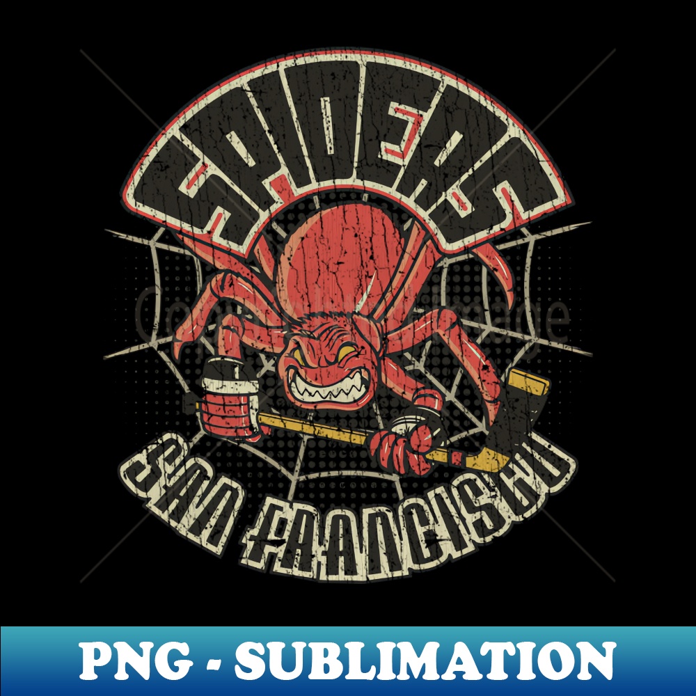 San Francisco Spiders - PNG Transparent Sublimation File | Inspire Uplift