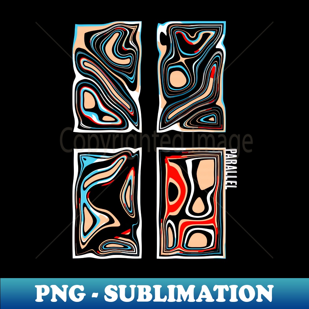 Abstract retro shapes Parallel - Professional Sublimation Di | Inspire ...