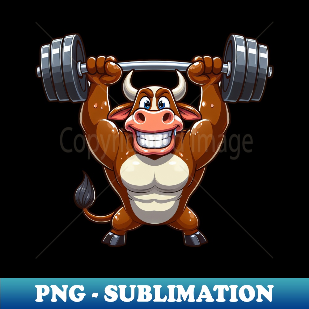 Bull cow weightlifter workout dumbbell barbell - Bright Subl | Inspire ...