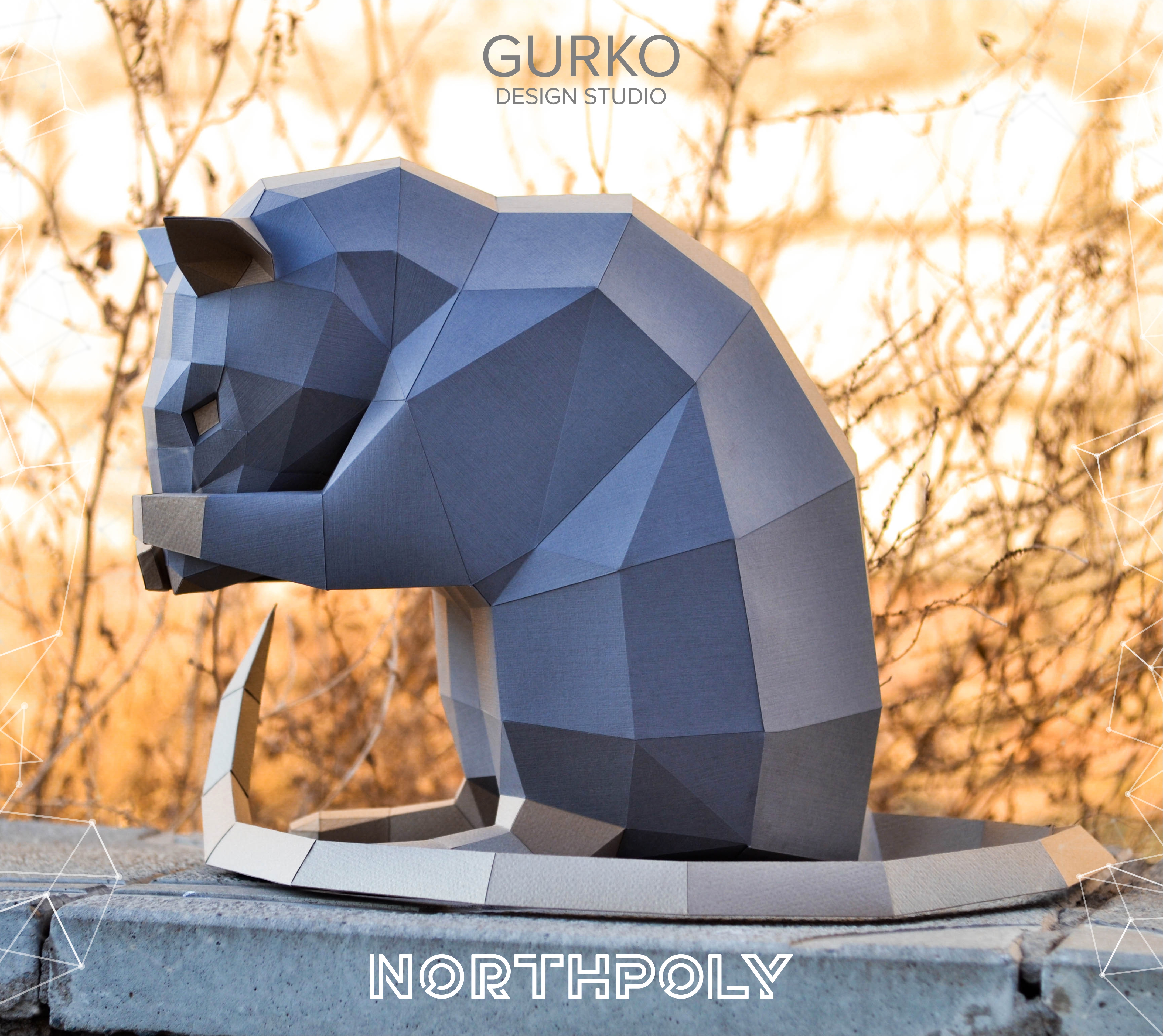 Papercraft Rat Covers His Face, Pdf, Gurko, Pepakura, Templa | Inspire ...