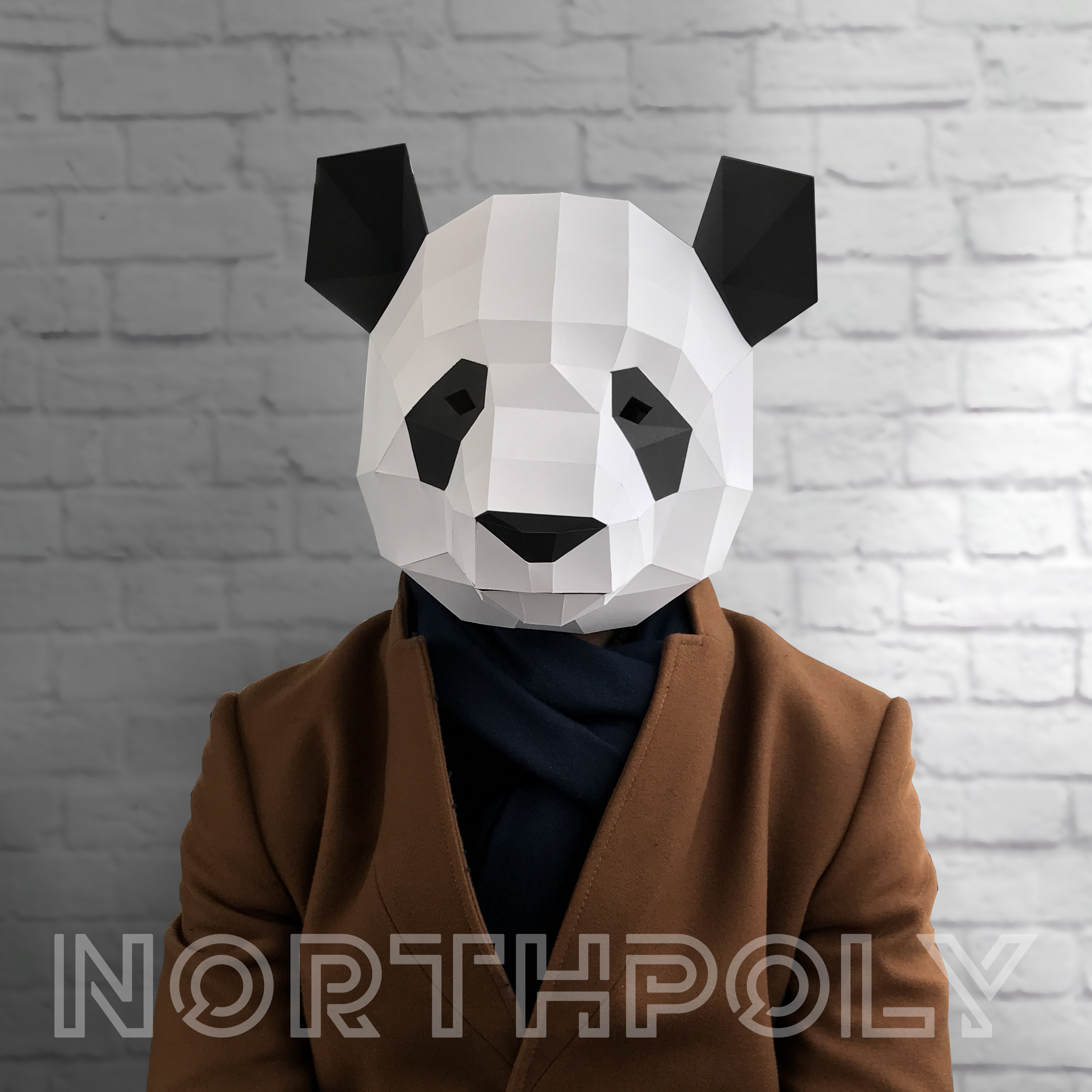 Panda Mask Papercraft, Bear Mask, Pdf, Gurko, Pepakura, Temp | Inspire ...