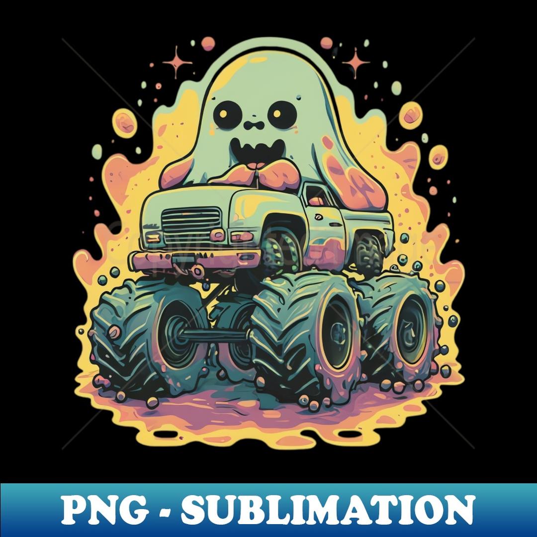 funny Slime Ghost ride a monster truck - Digital Sublimation | Inspire ...