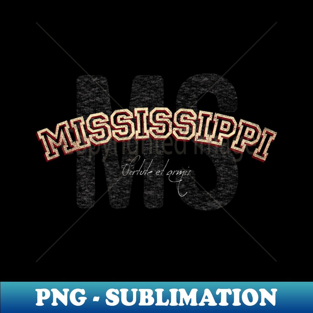 Mississippi Vintage Retro - Signature Sublimation PNG File | Inspire Uplift
