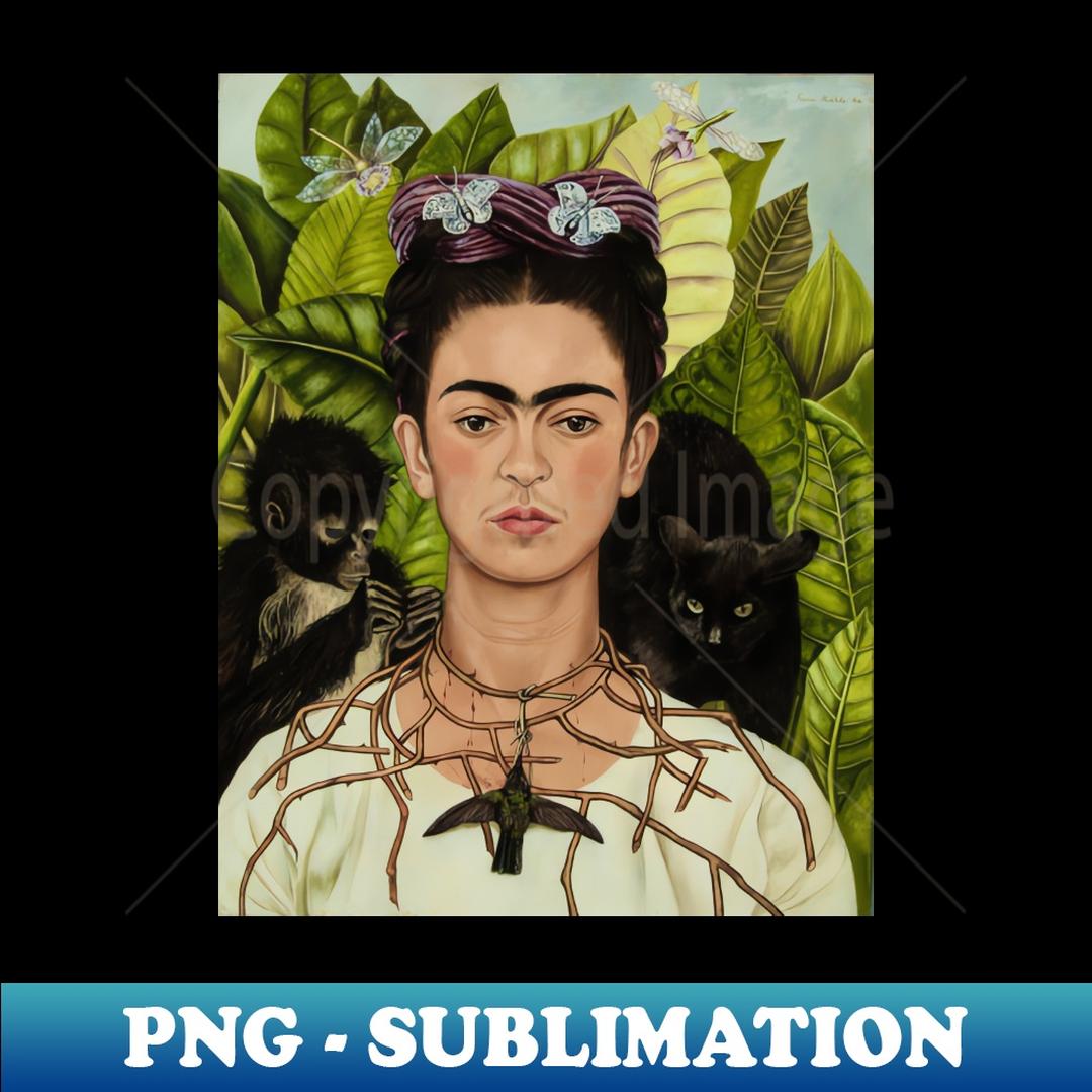 Self Portrait with Necklace of Thorns and Hummingbird by Fri | Inspire ...