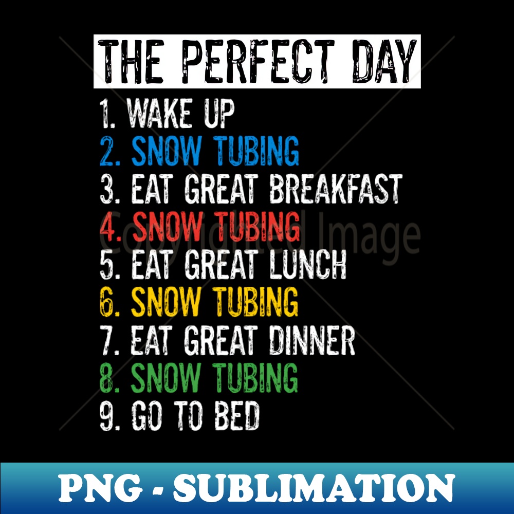 Funny Snow Tubing Sled Riding Lovers Perfect Day In The Snow | Inspire ...