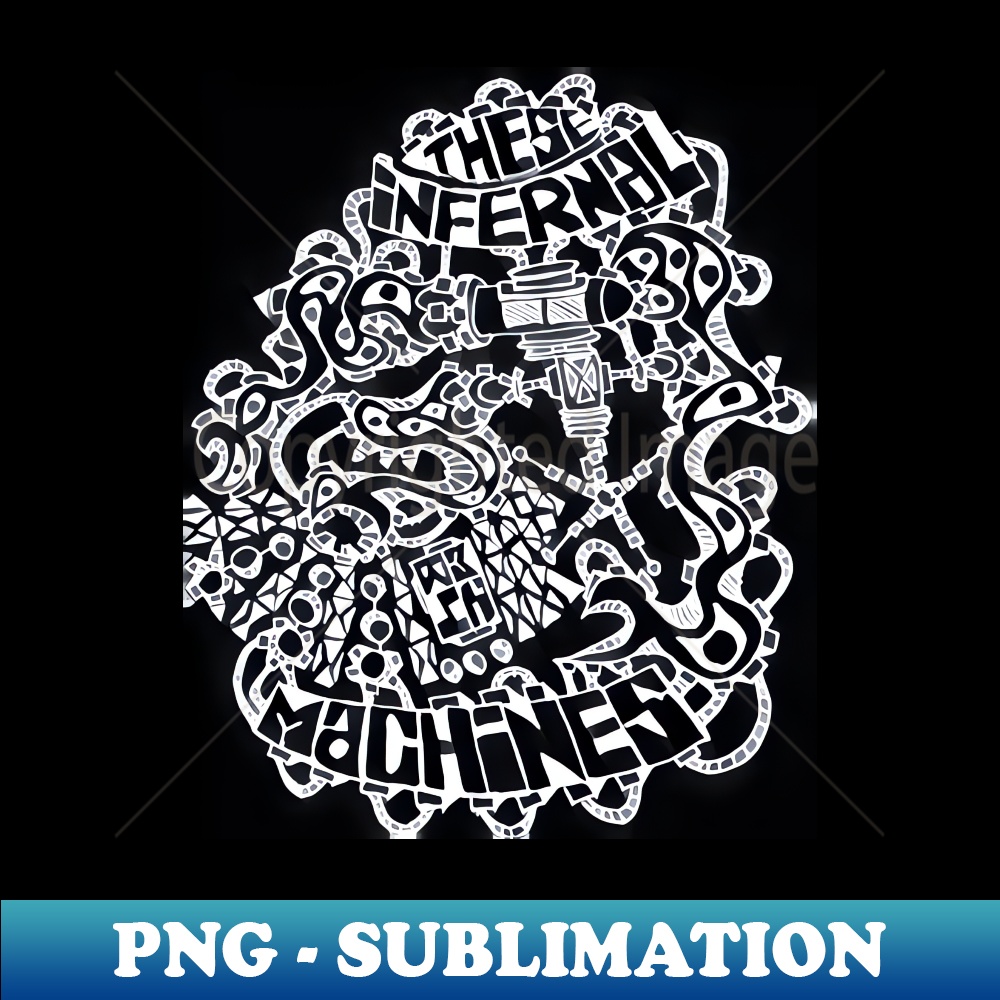 These Infernal Machines - Sublimation-Ready PNG File | Inspire Uplift