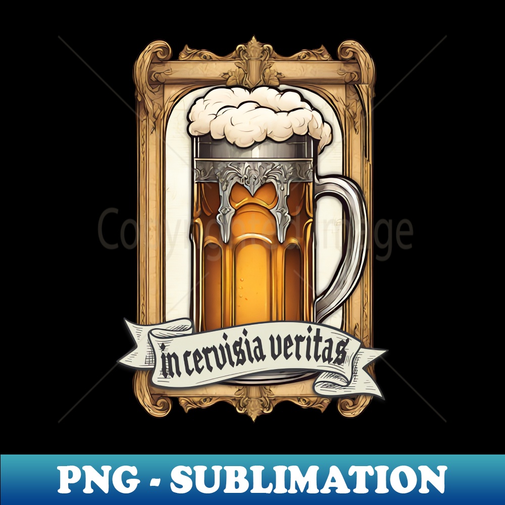 Funny Latin phrase victorian beer mug truth in beer - Unique | Inspire ...