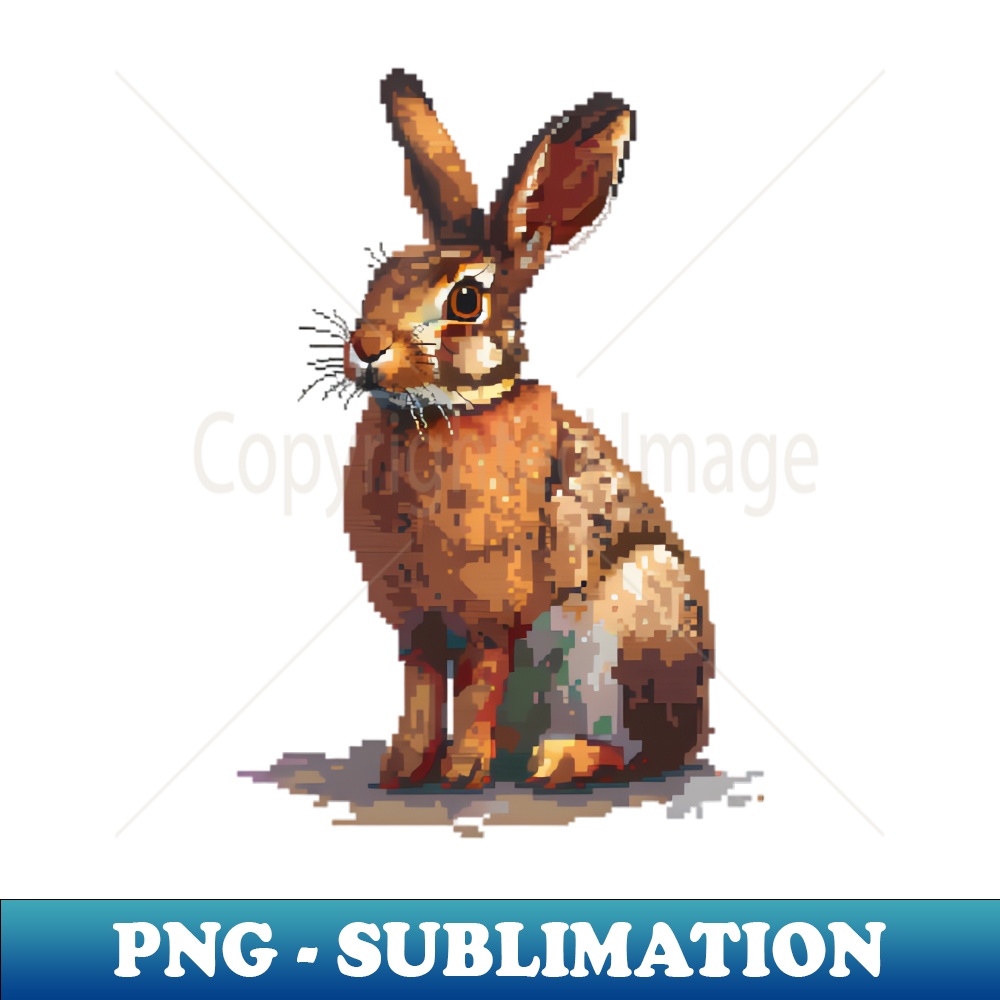 Pixel Hare - Aesthetic Sublimation Digital File | Inspire Uplift